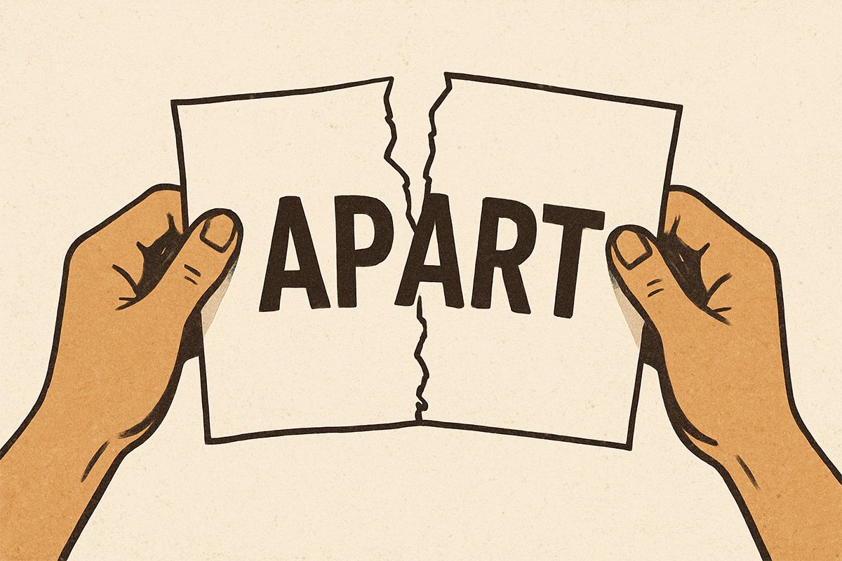 Phrasal verbs with "apart" – meaning and usage guide