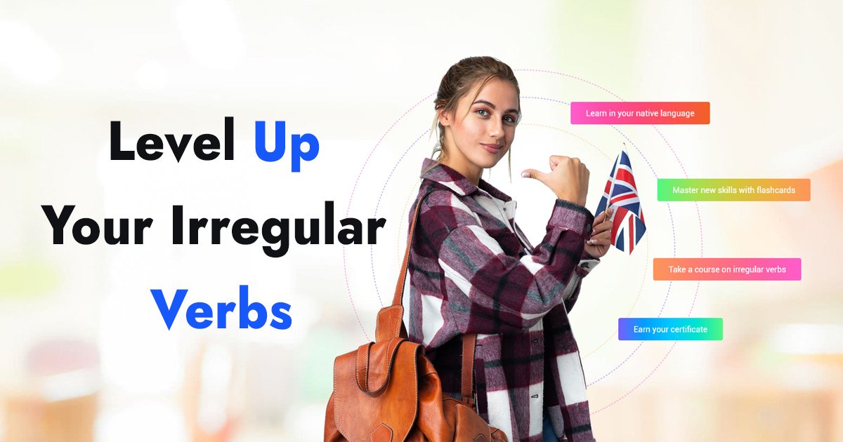 Flashcards for learning English irregular verbs